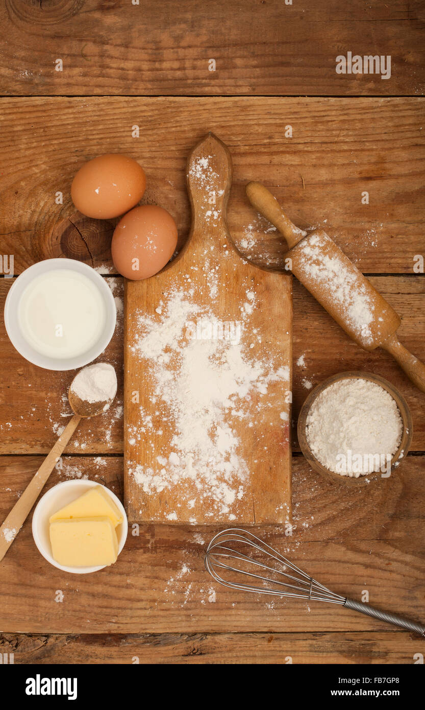 Ingredients for the preparation of bakery products Stock Photo - Alamy