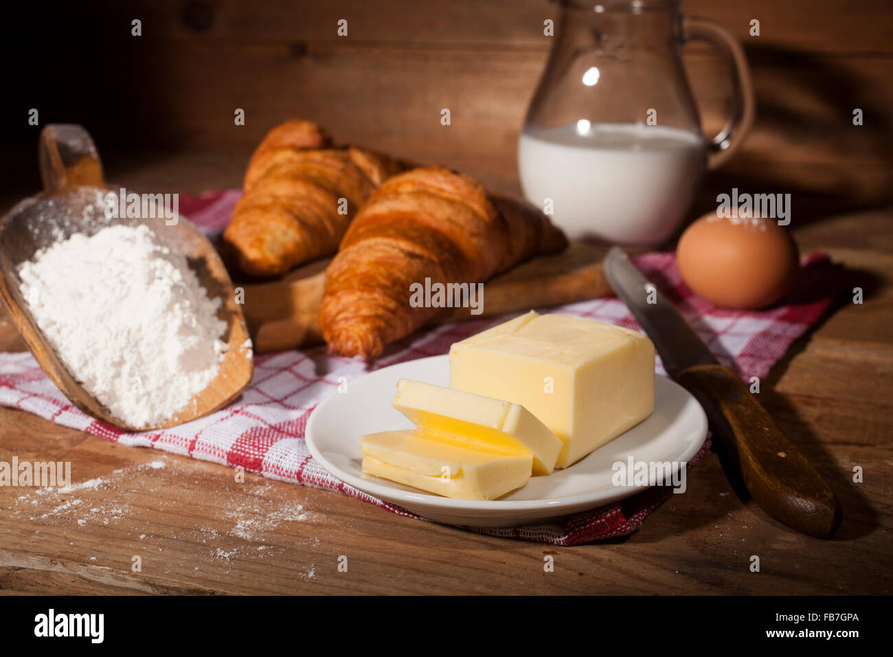 Ingredients for the preparation of bakery products Stock Photo - Alamy