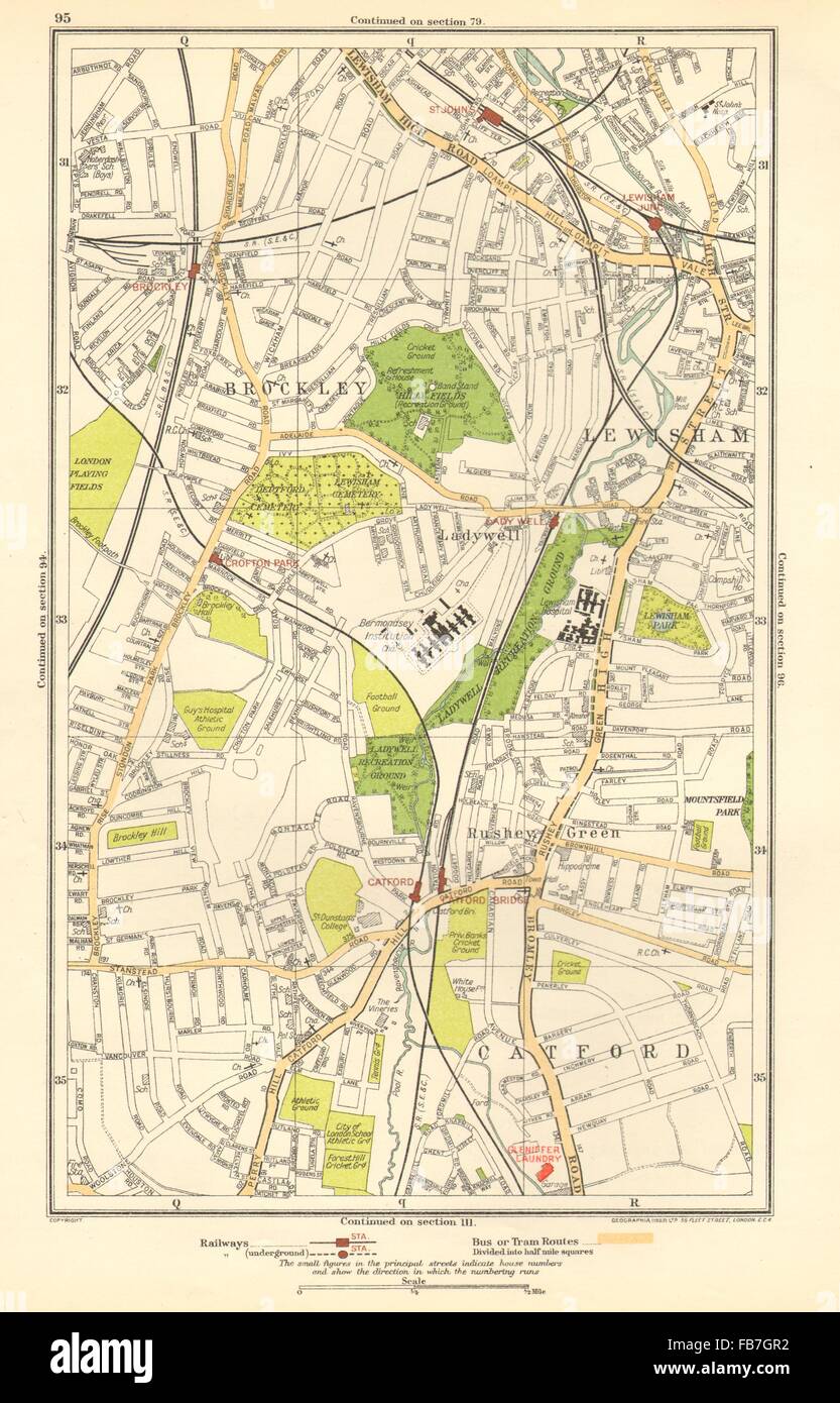 Map of catford hi-res stock photography and images - Alamy