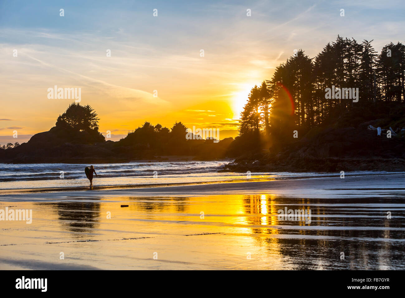 Woman surfer tofino hi-res stock photography and images - Alamy
