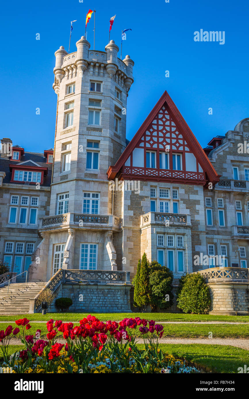 Nice Magdalena Palace in Santander, Spain Stock Photo - Alamy