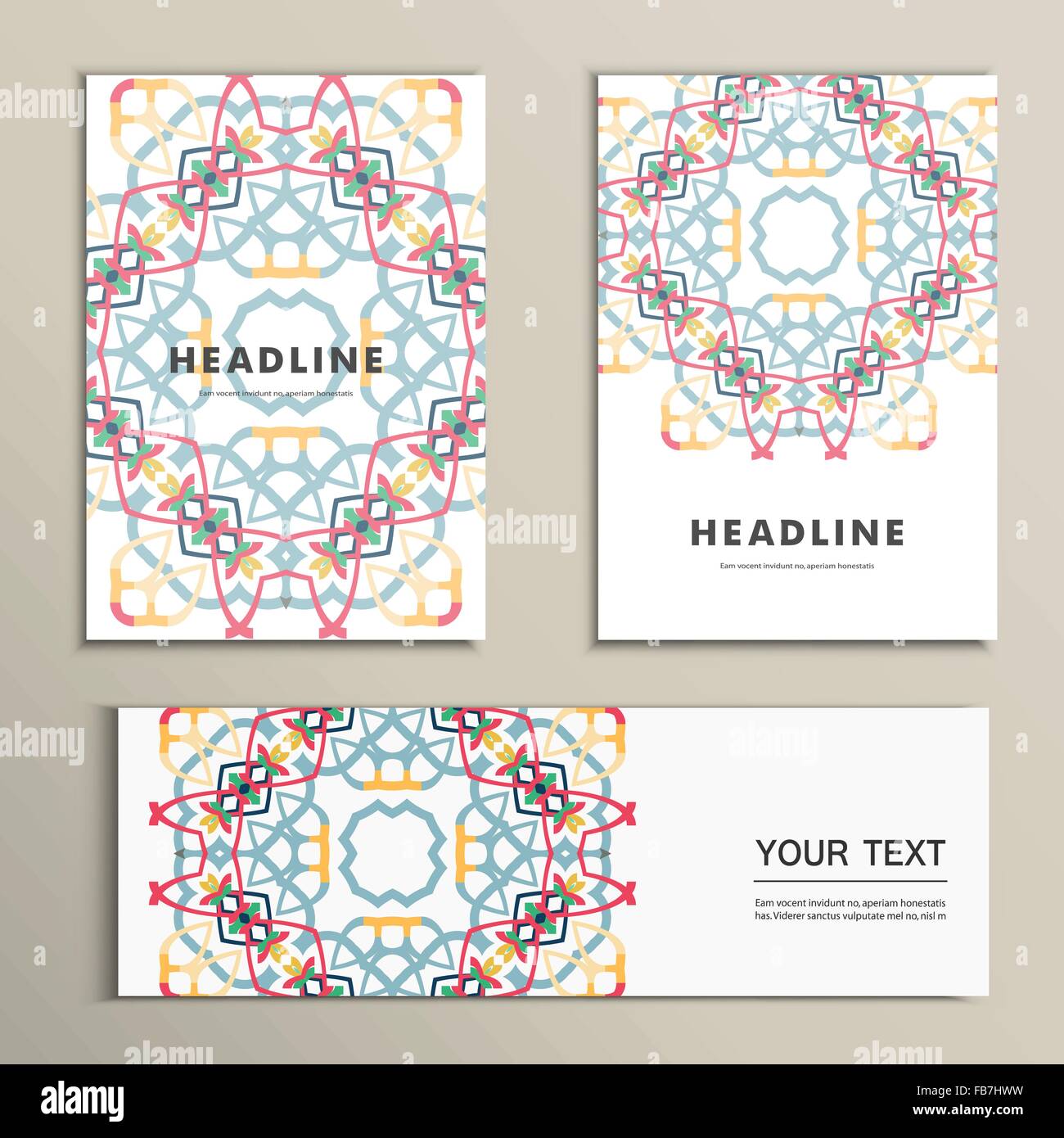 Vector pattern beautiful pattern on printed product. Design for books ...