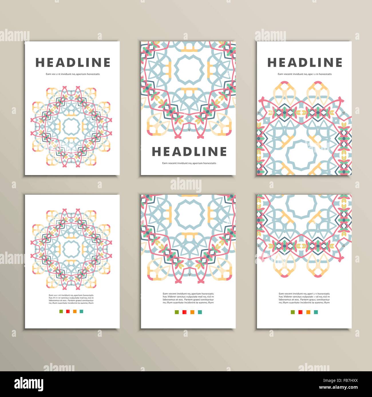 Vector pattern beautiful pattern on printed product. Design for books ...