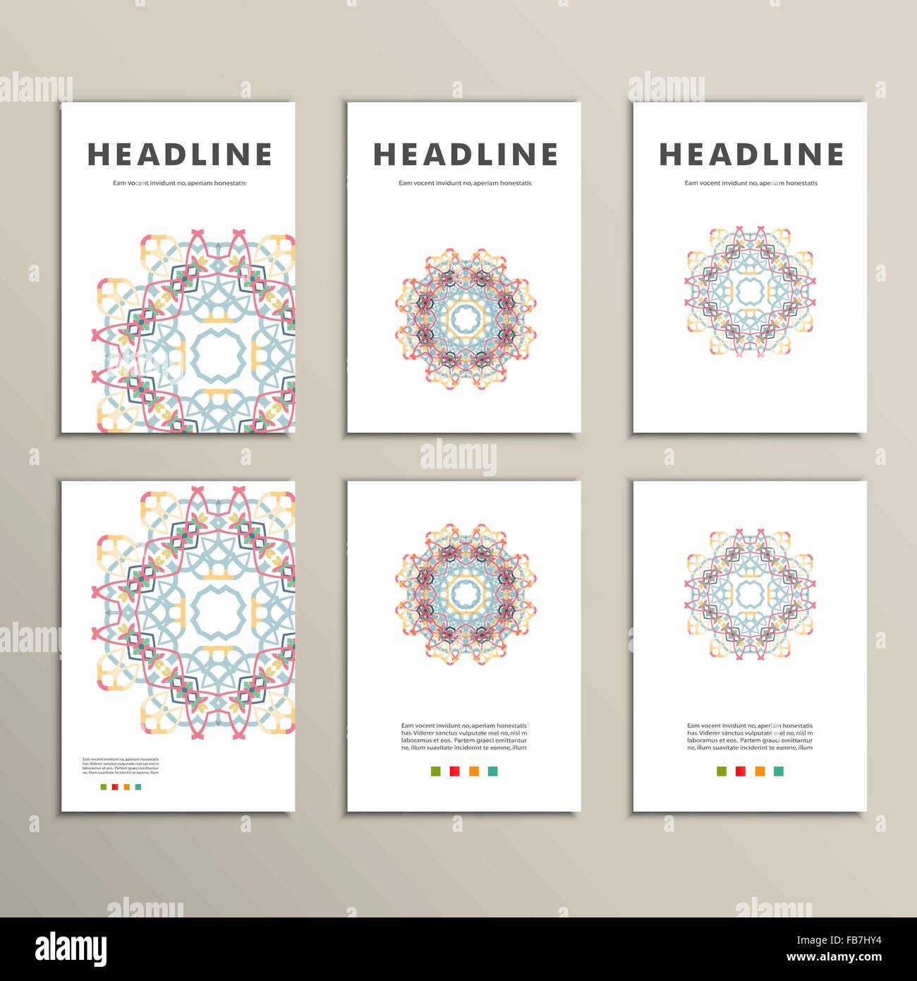 Vector pattern beautiful pattern on printed product. Design for books ...