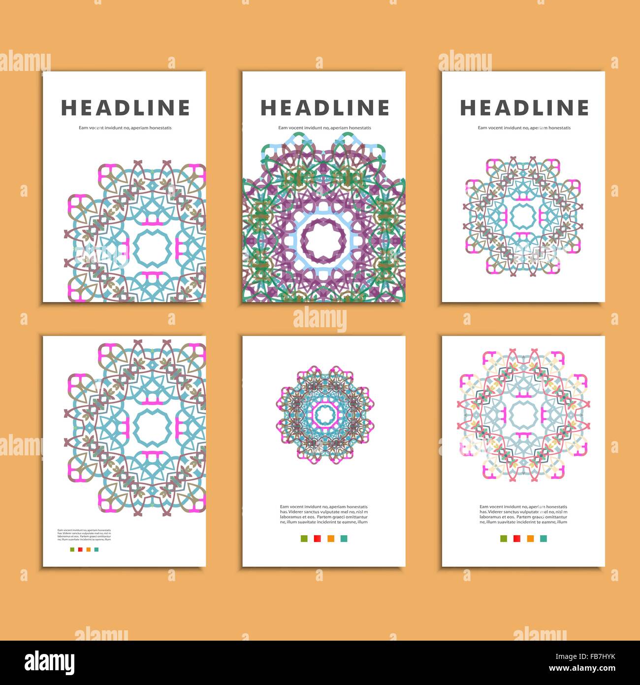 Vector pattern beautiful pattern on printed product. Design for books ...