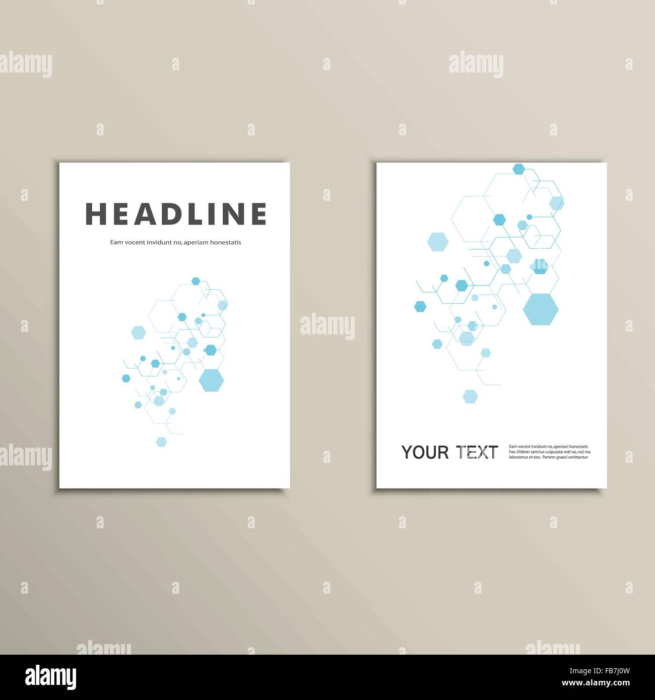 Vector set network connection. Hexagon background Stock Vector Image ...