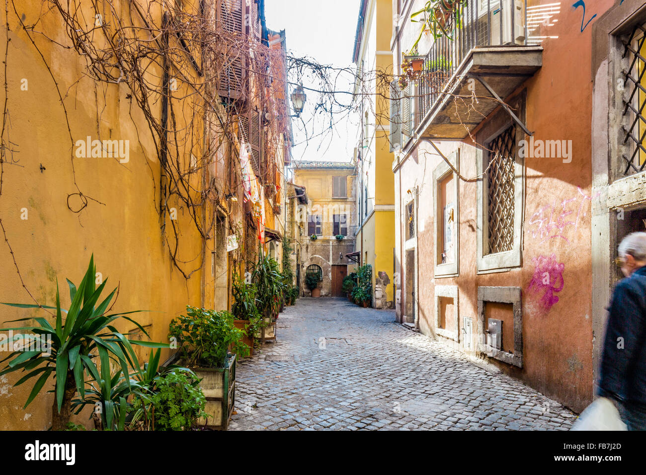 walking the ancient streets and alleys of Rome, Italy Stock Photo - Alamy