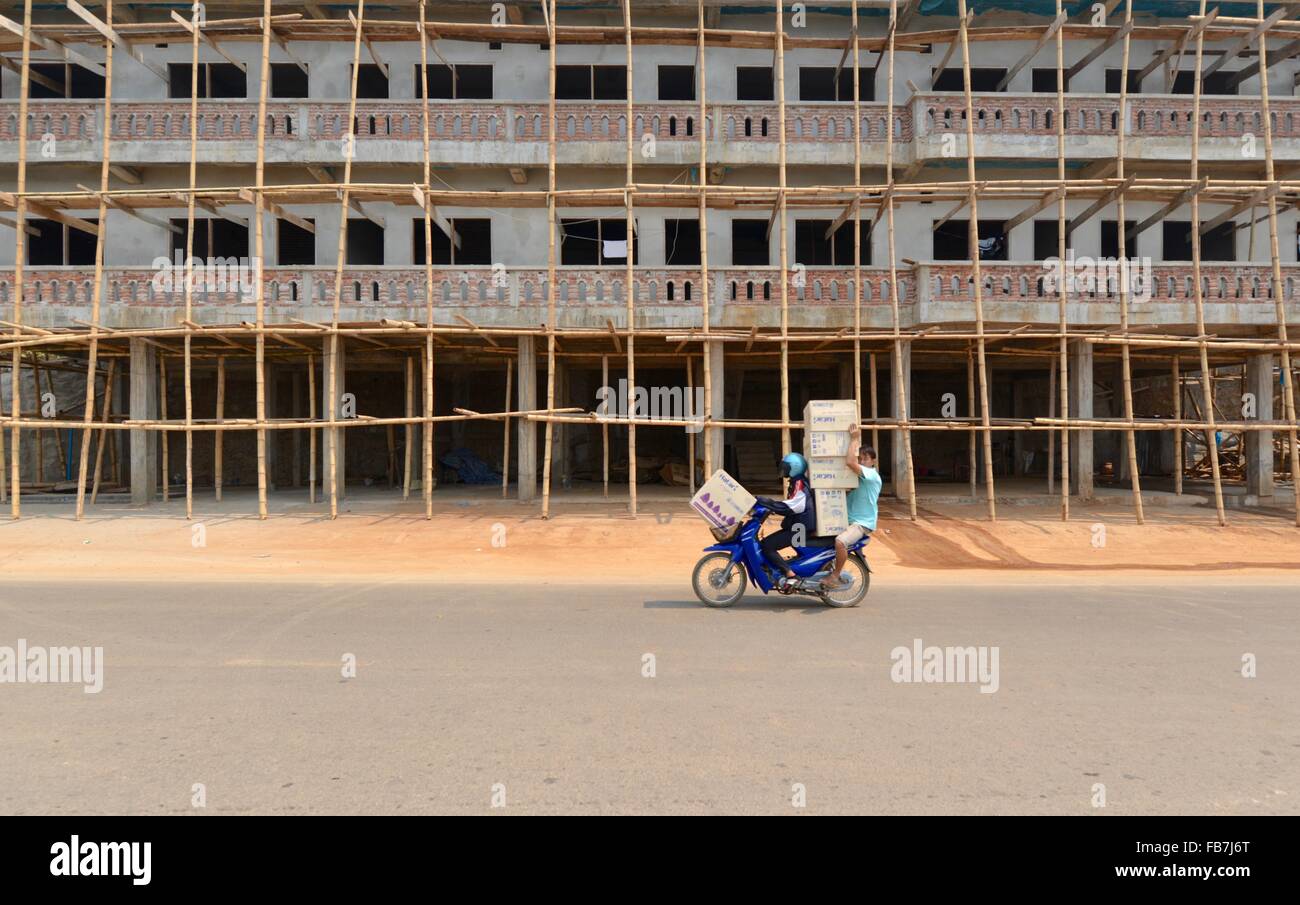 Crazy Loaded Scooter Stock Photo - Alamy