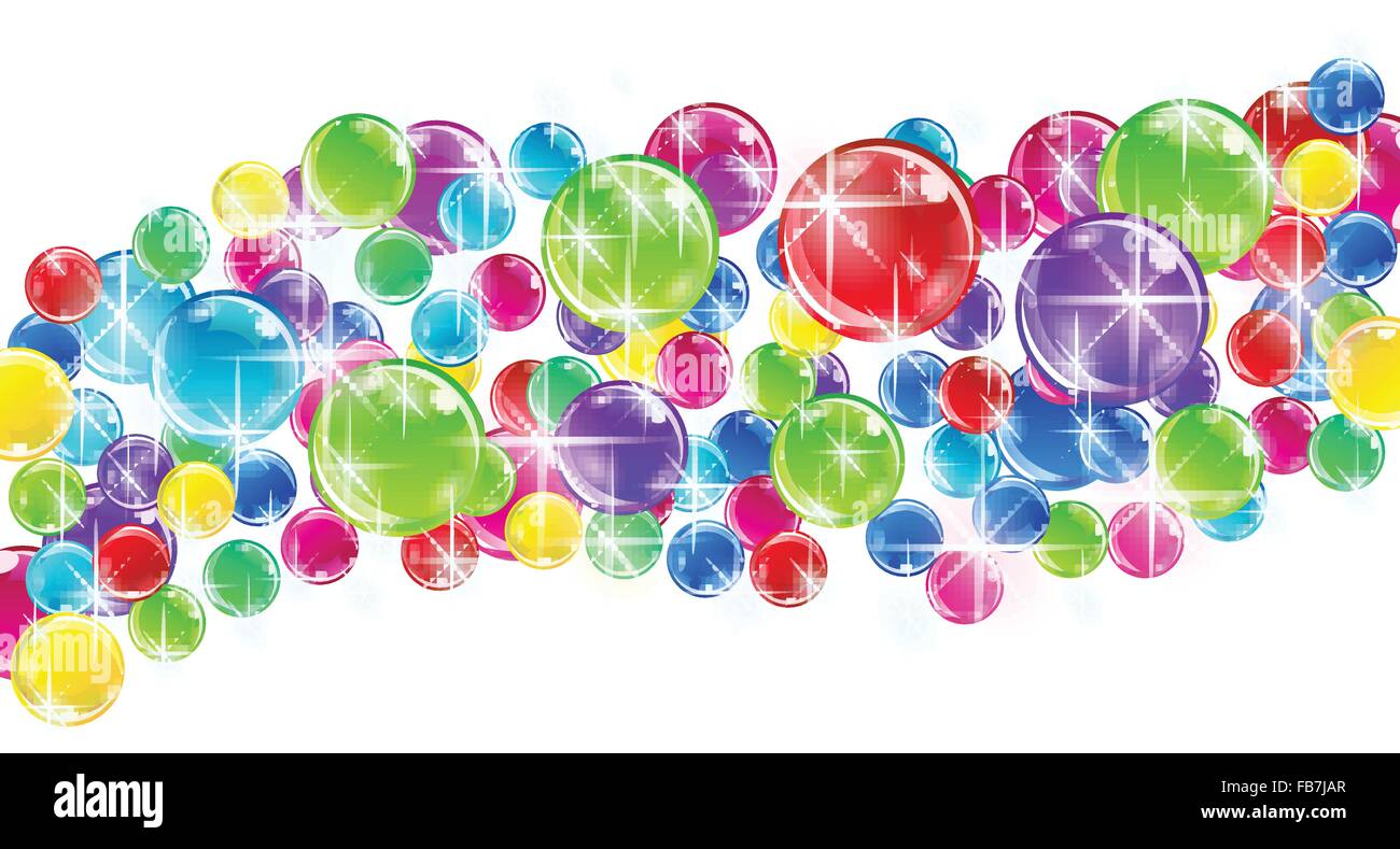 Balloons multicolored birthday party Stock Vector Images - Alamy