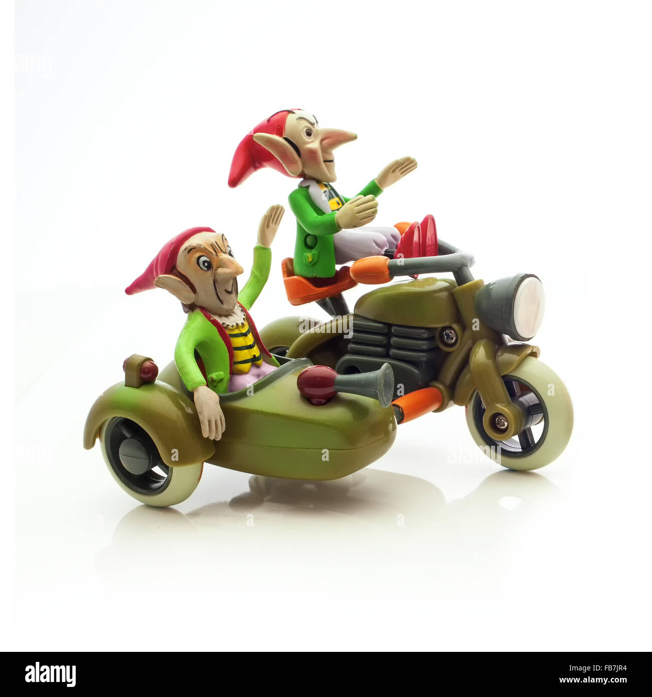 Sly and Gobo From Enid Blyton's Noddy on a White Background Stock Photo ...