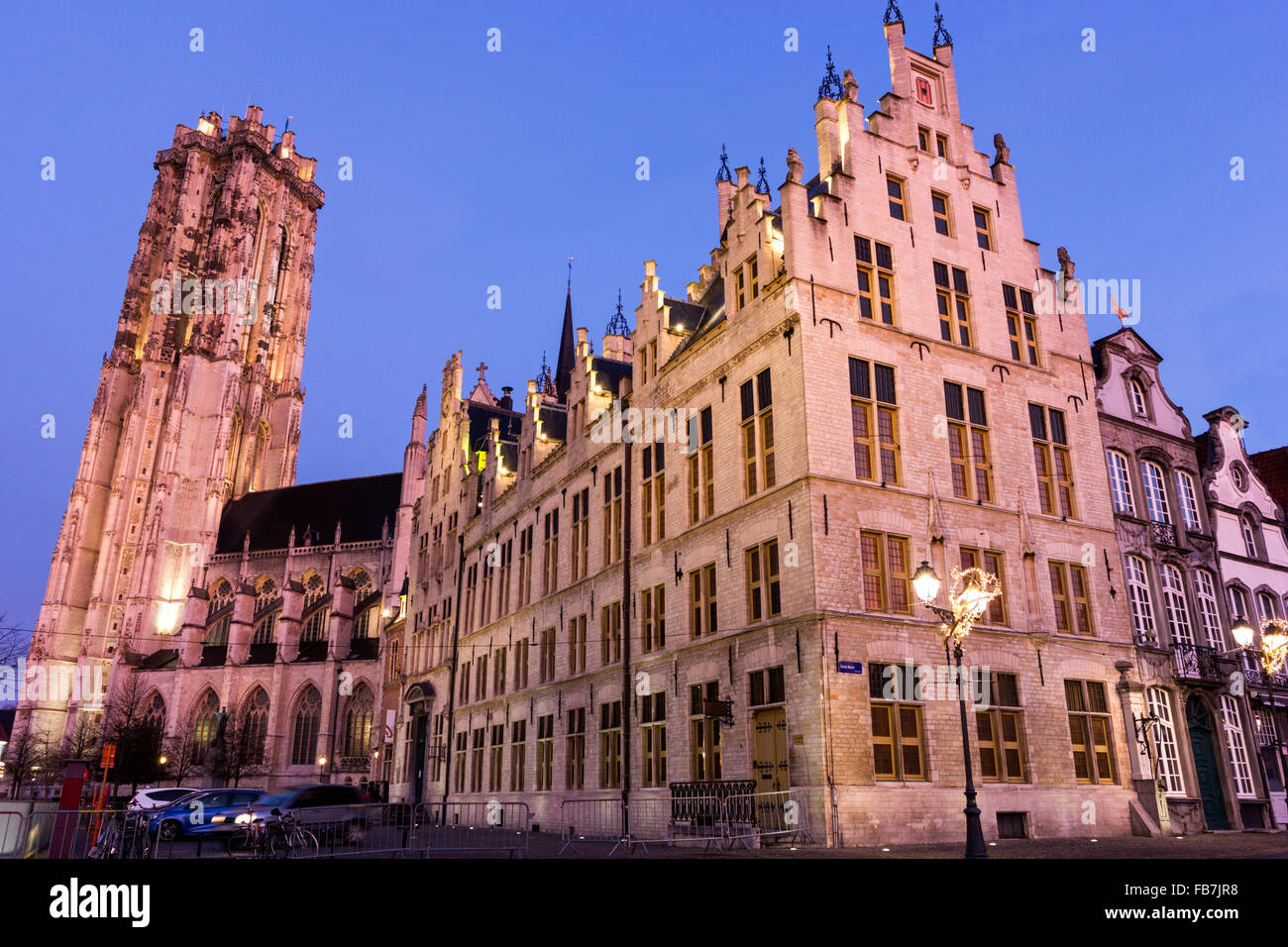 Saint Rumbold's Cathedral in Mechelen in Belgium in the morning Stock ...