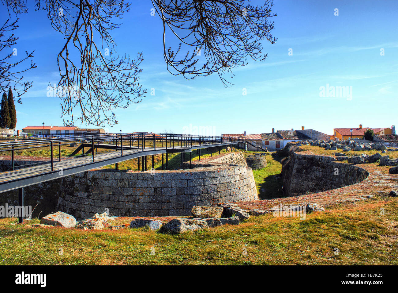 Almeida historical village and fortified walls in Portugal Stock Photo ...