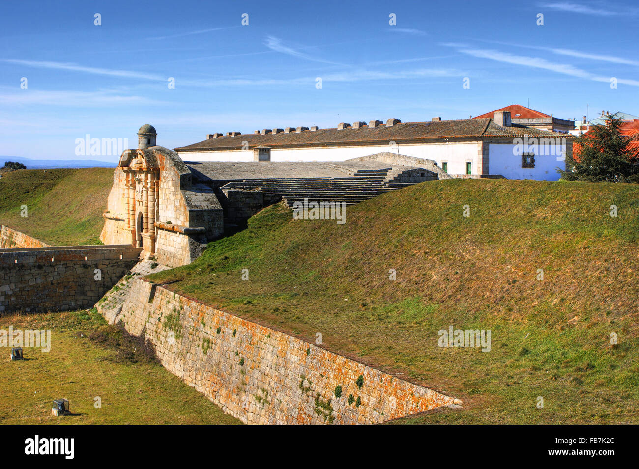 Almeida historical village and fortified walls in Portugal Stock Photo ...