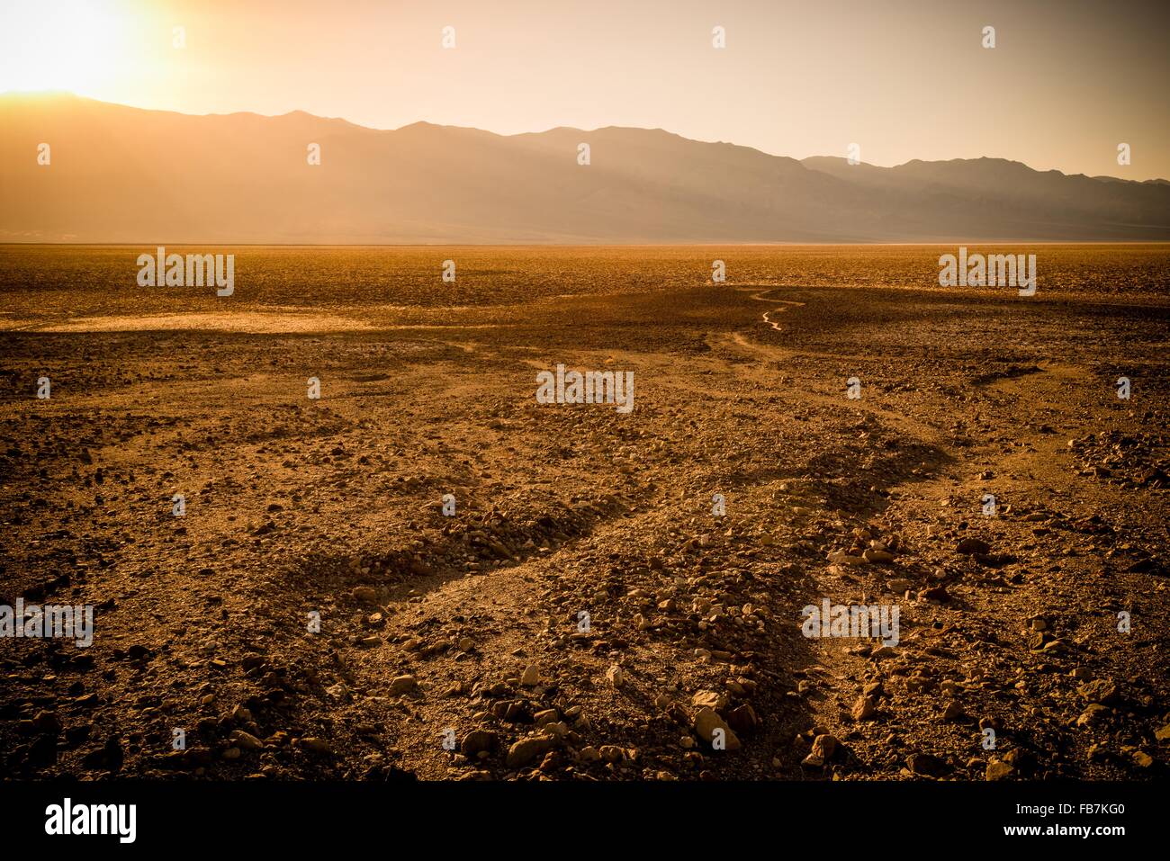 Death valley sunset cracked land hi-res stock photography and images ...