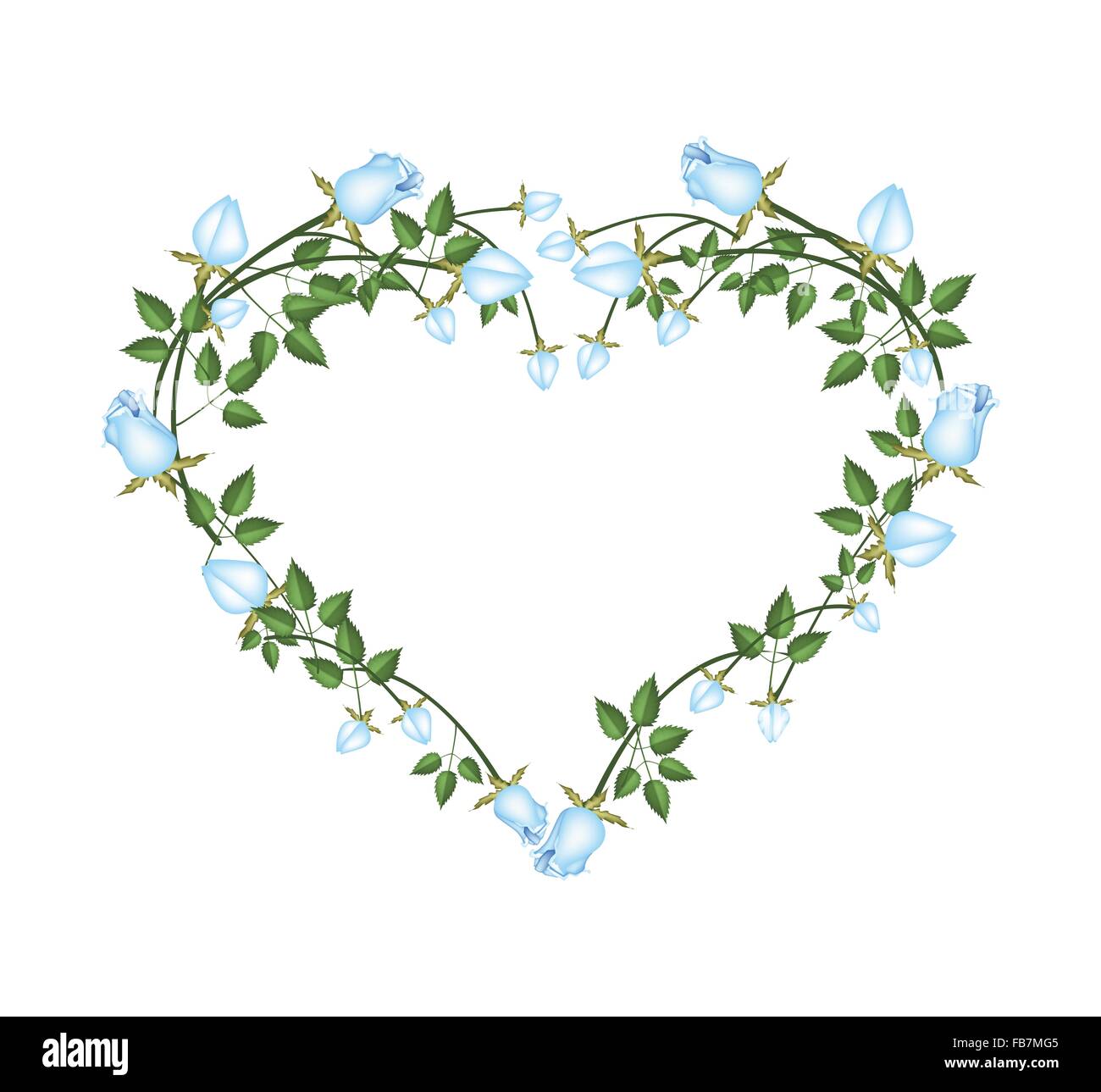 Pictures Of Blue Roses And Hearts