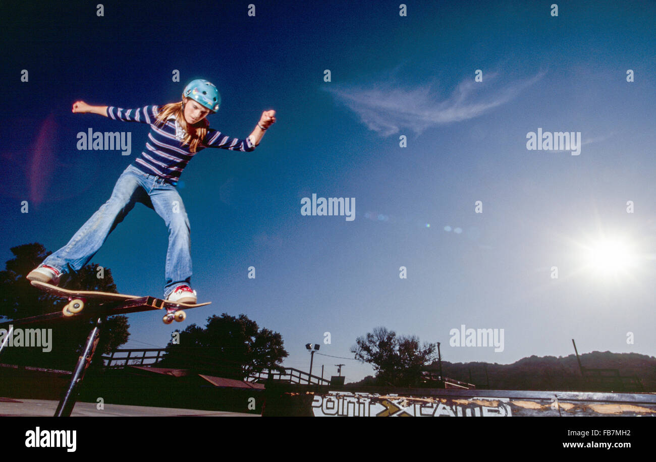 LOS ANGELES, CA – MAY 24: Lyn-Z Adams Skateboarding on a ramp in Los ...