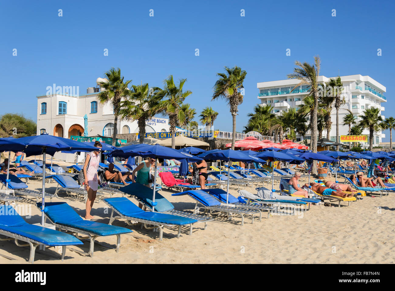 Aya Napa beach, Cyprus Stock Photo - Alamy