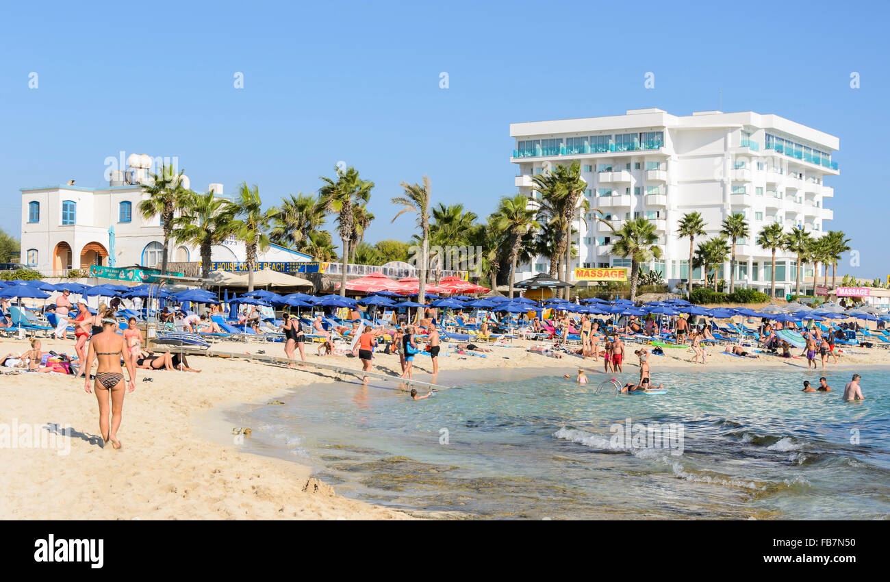 Aya Napa beach, Cyprus Stock Photo - Alamy