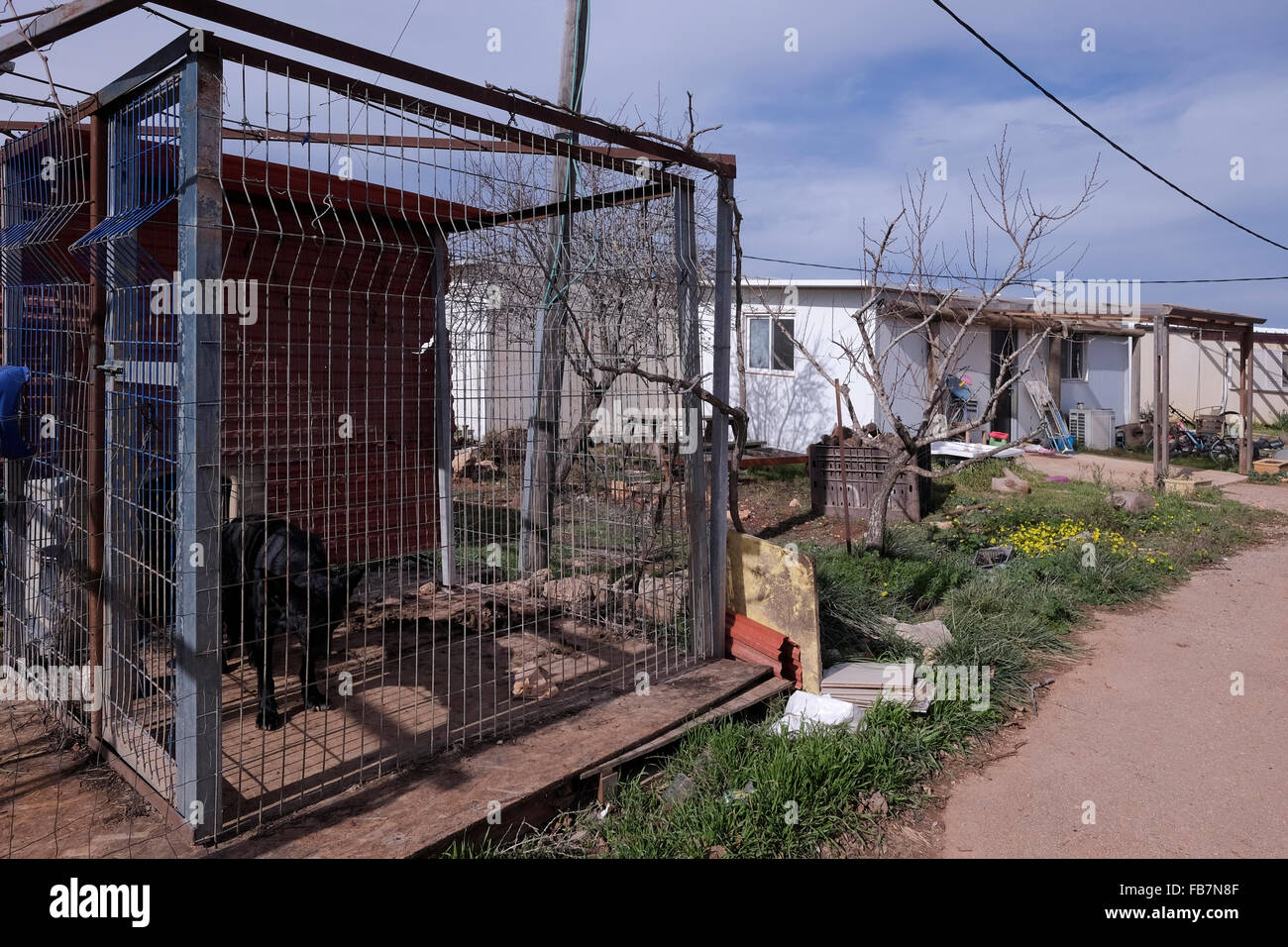 Temporary homes in Esh Kodesh which is a small Israeli outpost ...