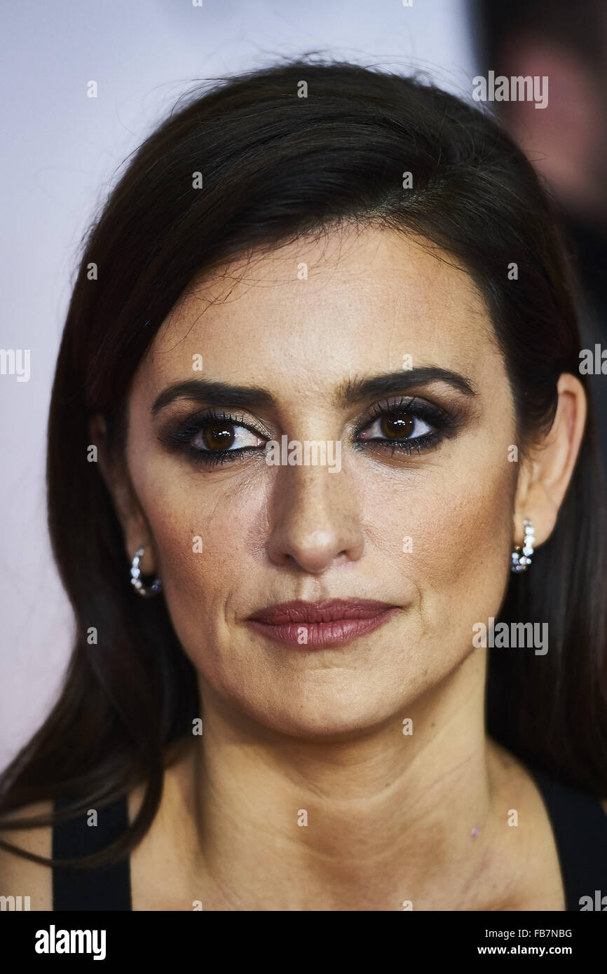 Madrid, Spain. 11th Jan, 2016. Penelope Cruz attends the 21st Jose ...