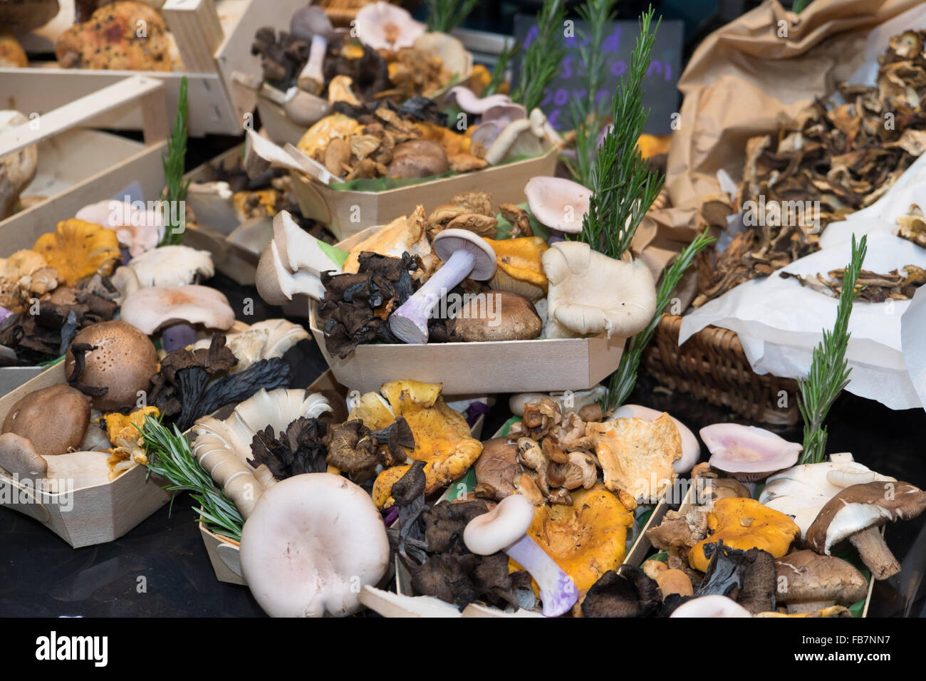 Mushroom boxes hi-res stock photography and images - Alamy