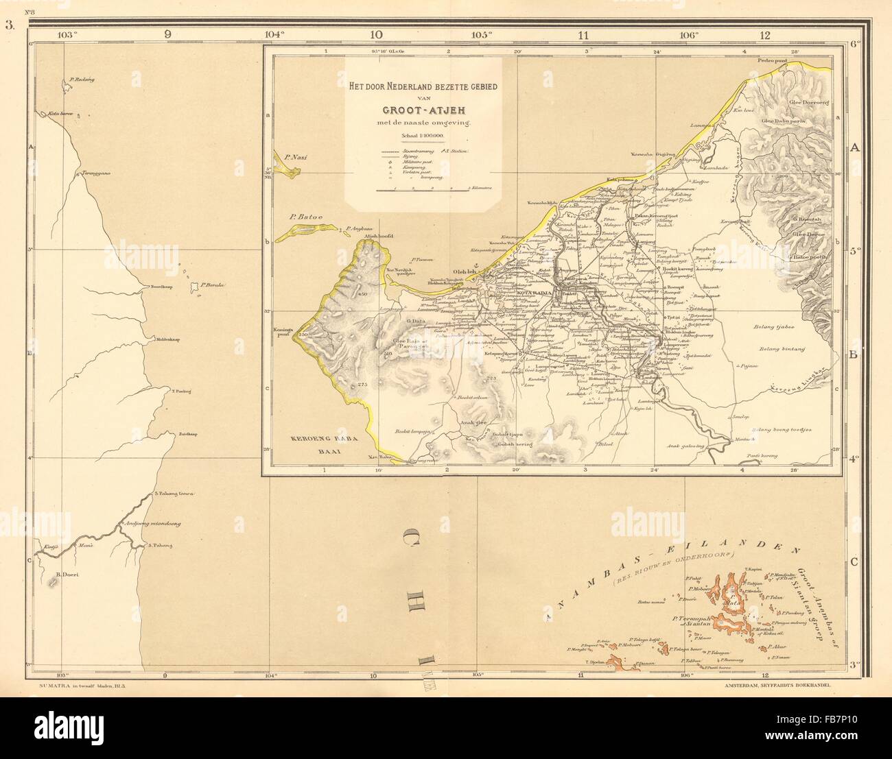 DUTCH EAST INDIES:Indonesia:SUMATRA:Banda Aceh. Anambas. DORNSEIFFEN ...