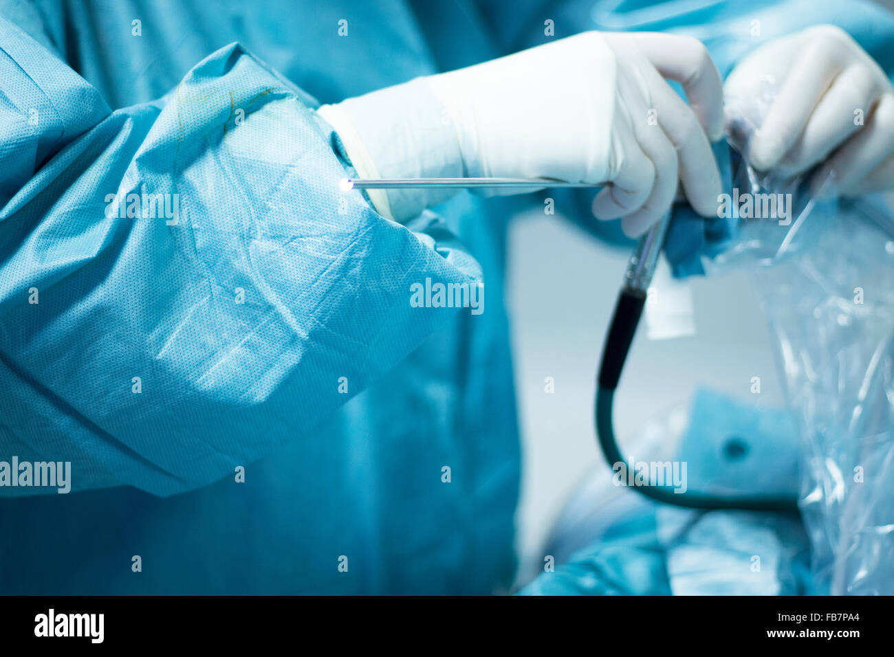 Knee arthroscopy orthopedic surgery operation in hospital emergency ...