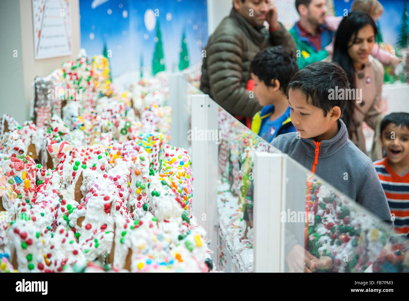 New York, USA. 10th January, 2016. The last day of the Gingerbread Line ...