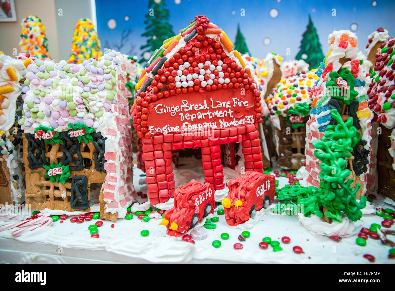 New York, USA. 10th January, 2016. The last day of the Gingerbread Line ...