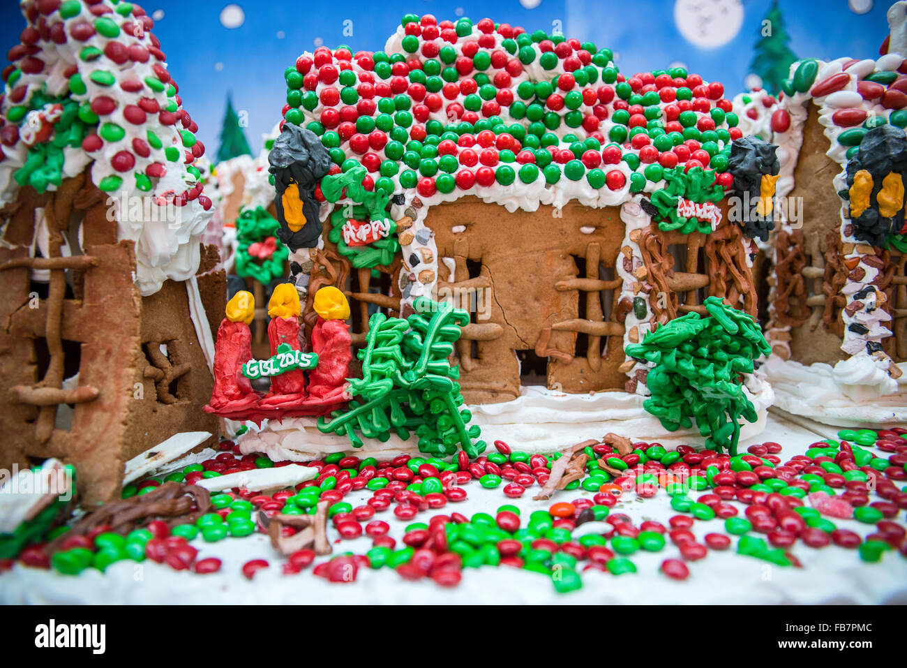 New York, USA. 10th January, 2016. The last day of the Gingerbread Line ...