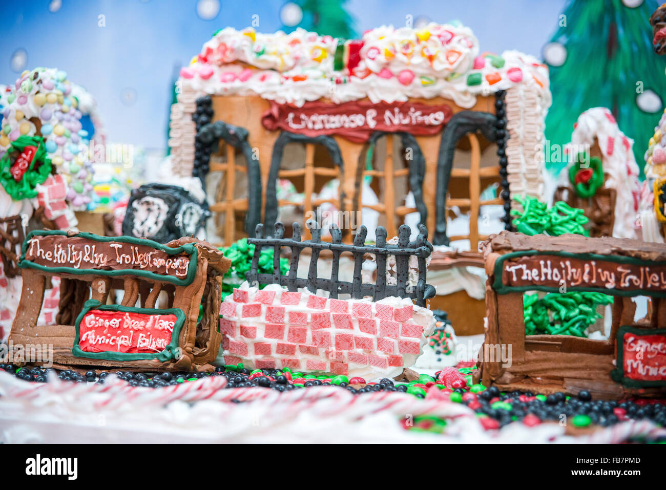 New York, USA. 10th January, 2016. The last day of the Gingerbread Line ...