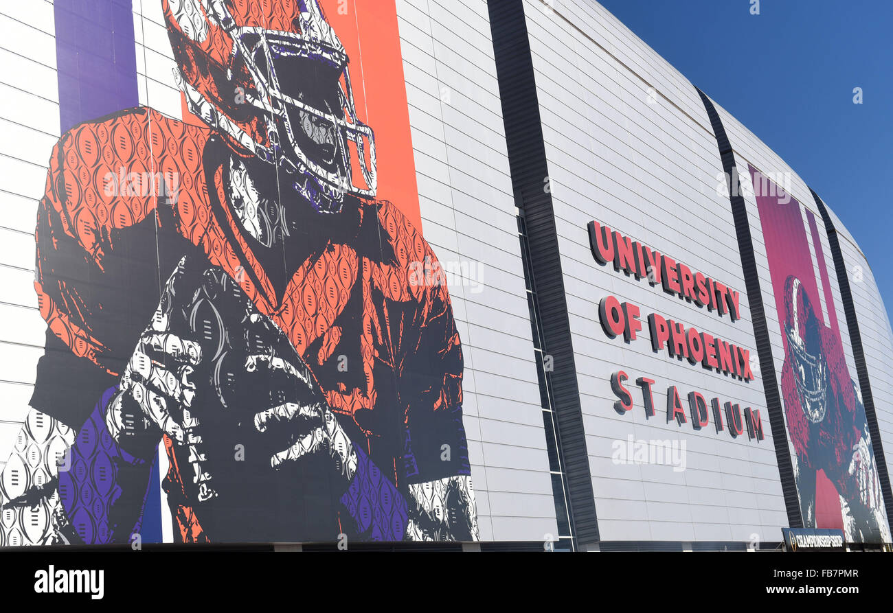 Glendale, AZ, USA. 11th Jan, 2016. UOP Stadium prior to the 2016 ...