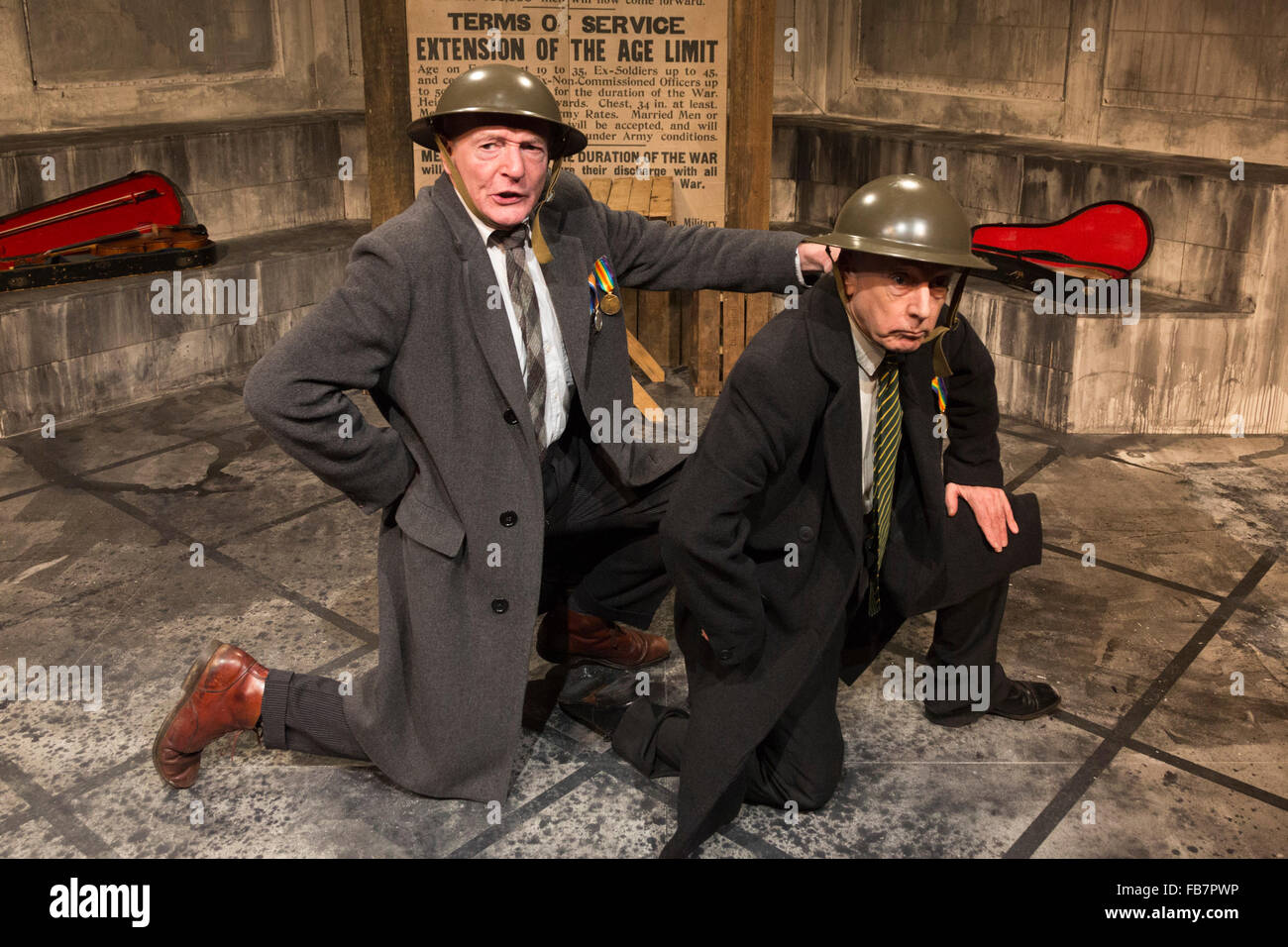 London, UK. 11 January 2016. L-R: Gareth Williams, David Brett. Stony ...