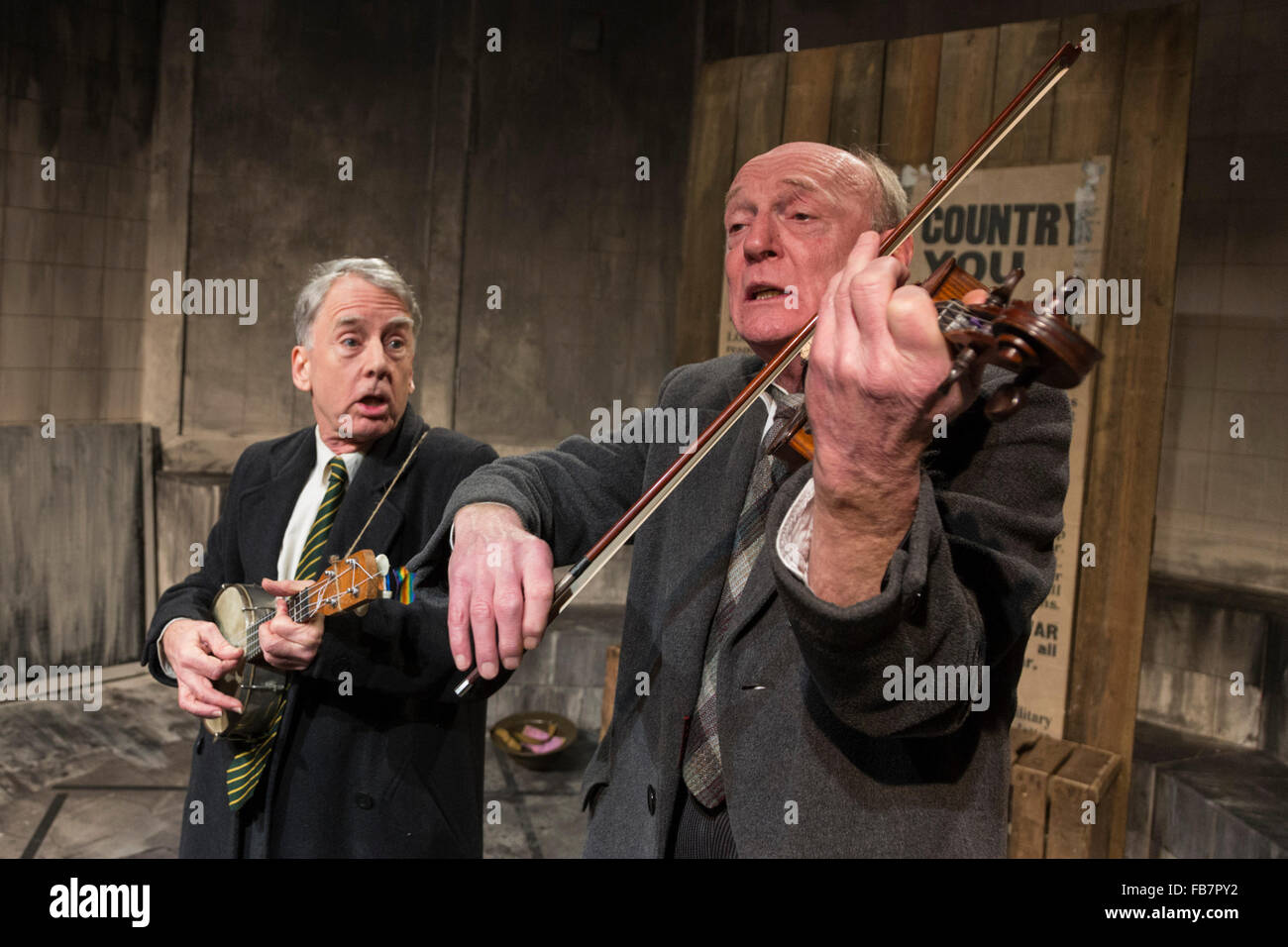 London, UK. 11 January 2016. L-R: David Brett and Gareth Williams ...