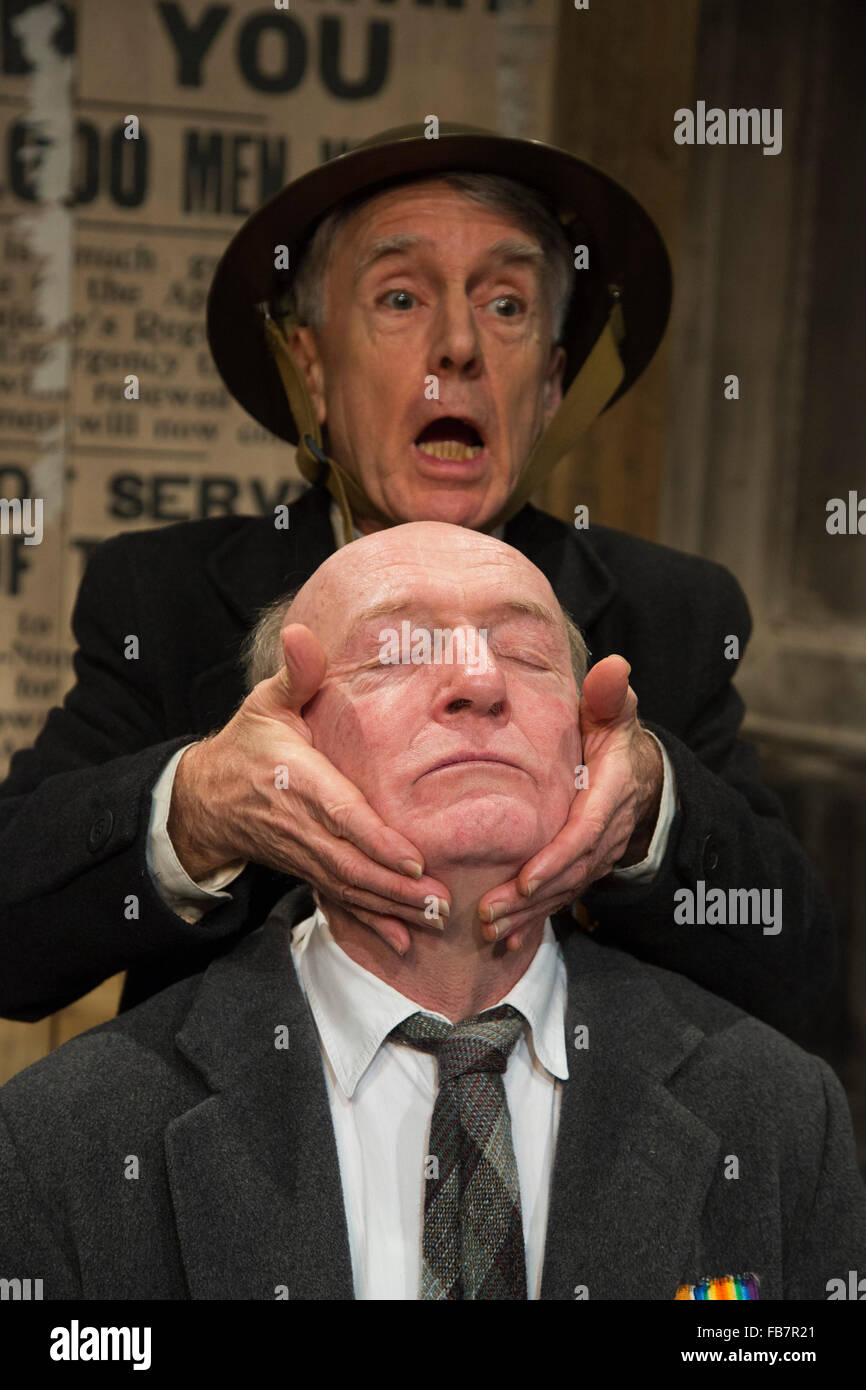 London, UK. 11 January 2016. From top: David Brett and Gareth Willams ...