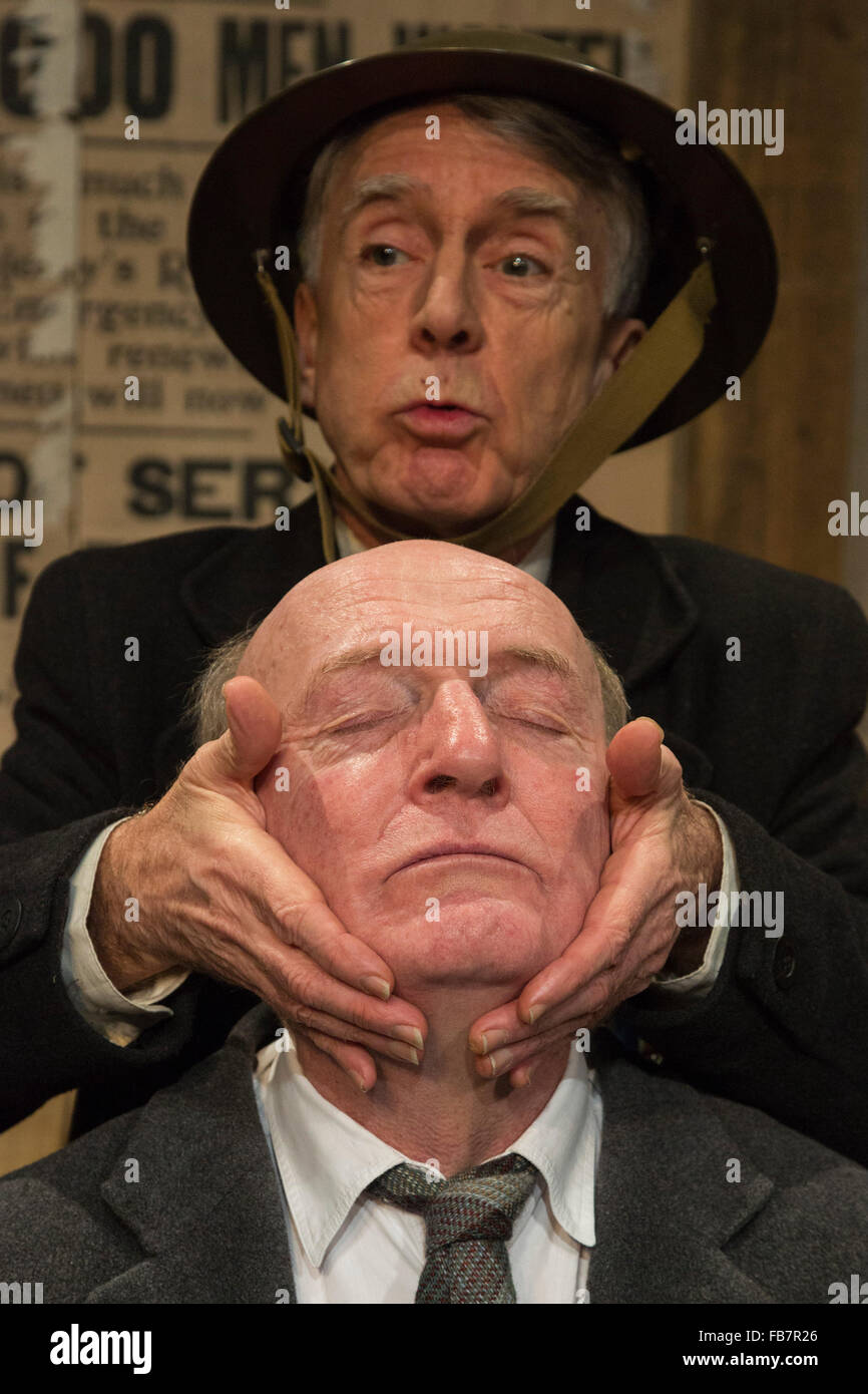 London, UK. 11 January 2016. From top: David Brett and Gareth Willams ...