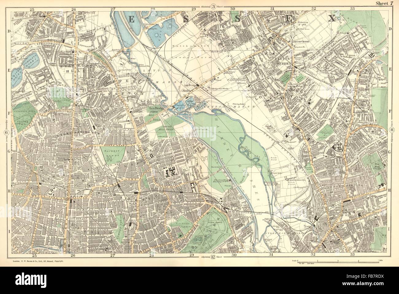 HACKNEY STRATFORD LEYTON/STONE STOKE NEWINGTON: Clapton,Dalston.BACON ...