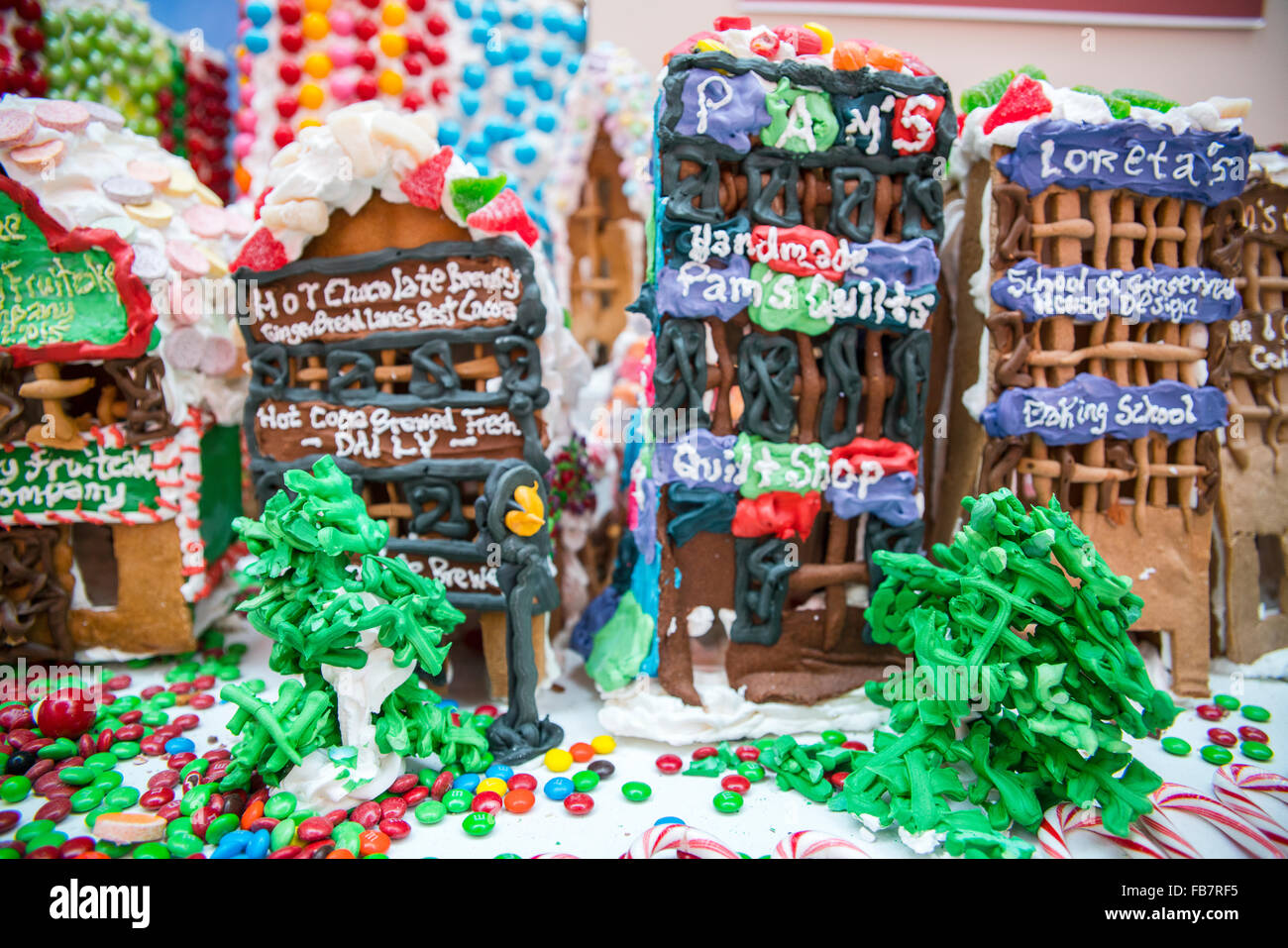 New York, USA. 10th January, 2016. The last day of the Gingerbread Line ...