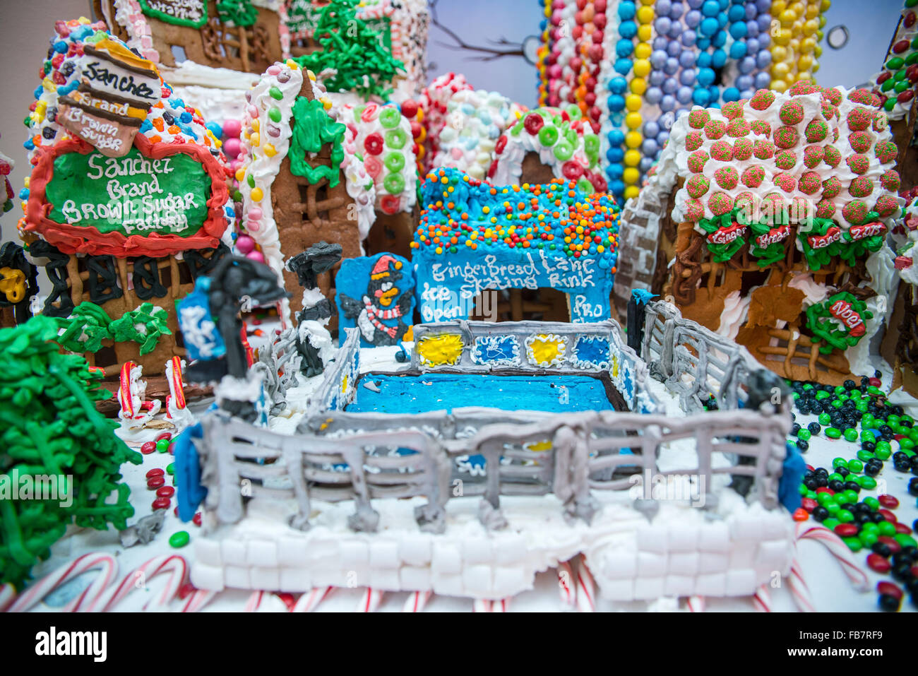 New York, USA. 10th January, 2016. The last day of the Gingerbread Line ...