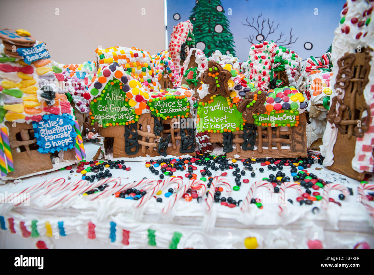 New York, USA. 10th January, 2016. The last day of the Gingerbread Line ...