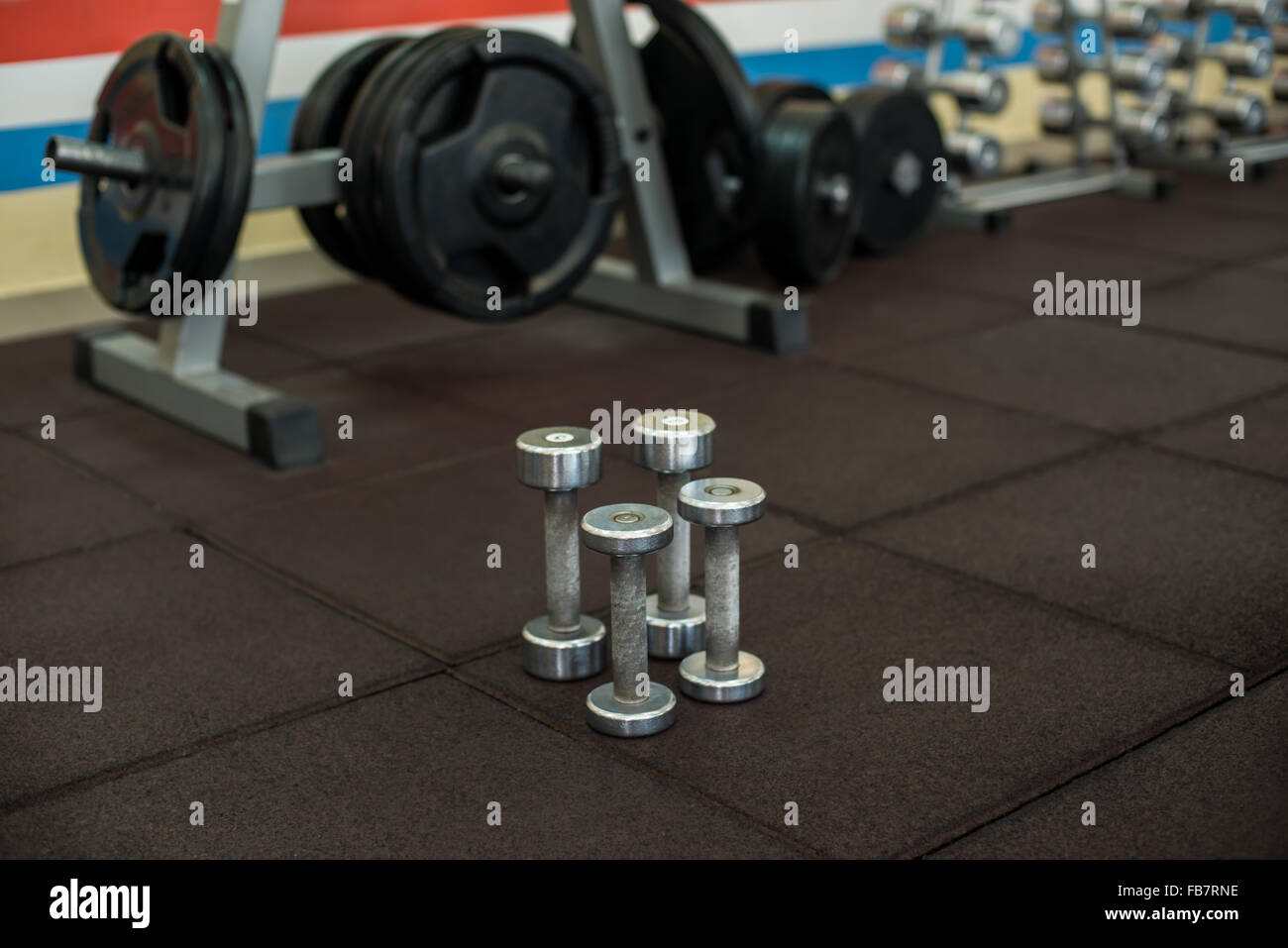 Training apparatus in gym Stock Photo - Alamy