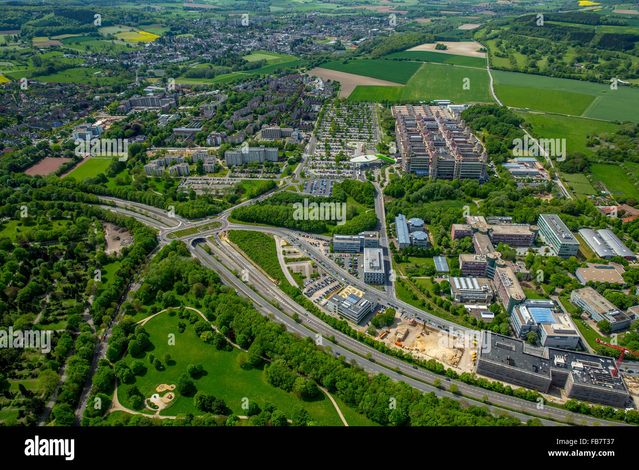 Aerial view, RWTH Aachen, University Hospital RWTH Aachen, University ...