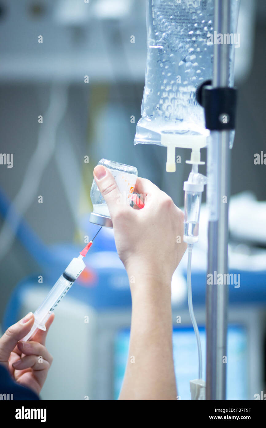 Hospital surgery emergency operating room surgical liquid drip ...