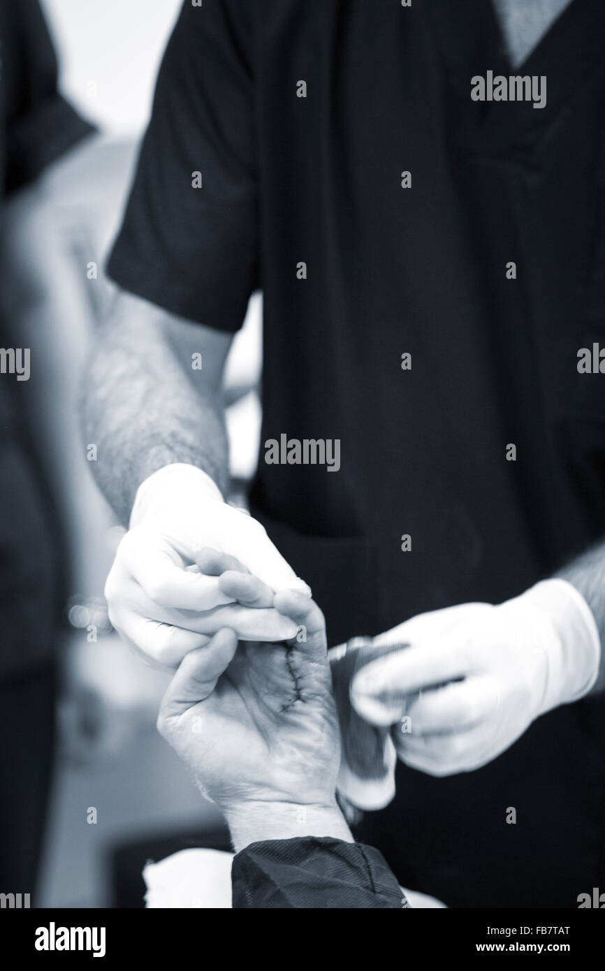 Hospital hand surgery orthopedics operation photo Stock Photo - Alamy