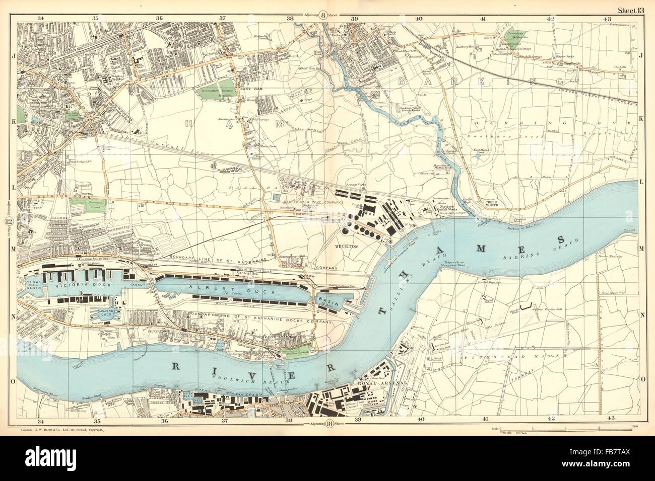 Map of barking hi-res stock photography and images - Alamy