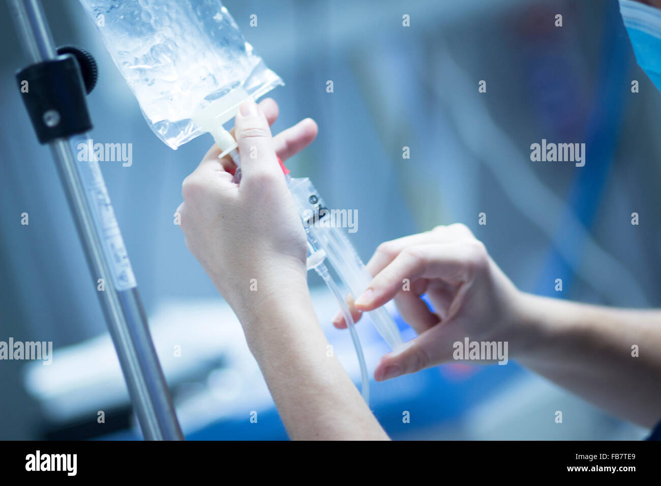 Hospital surgery emergency operating room surgical liquid drip ...