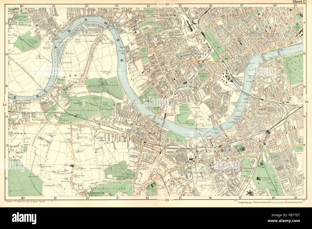 Map of putney hi-res stock photography and images - Alamy