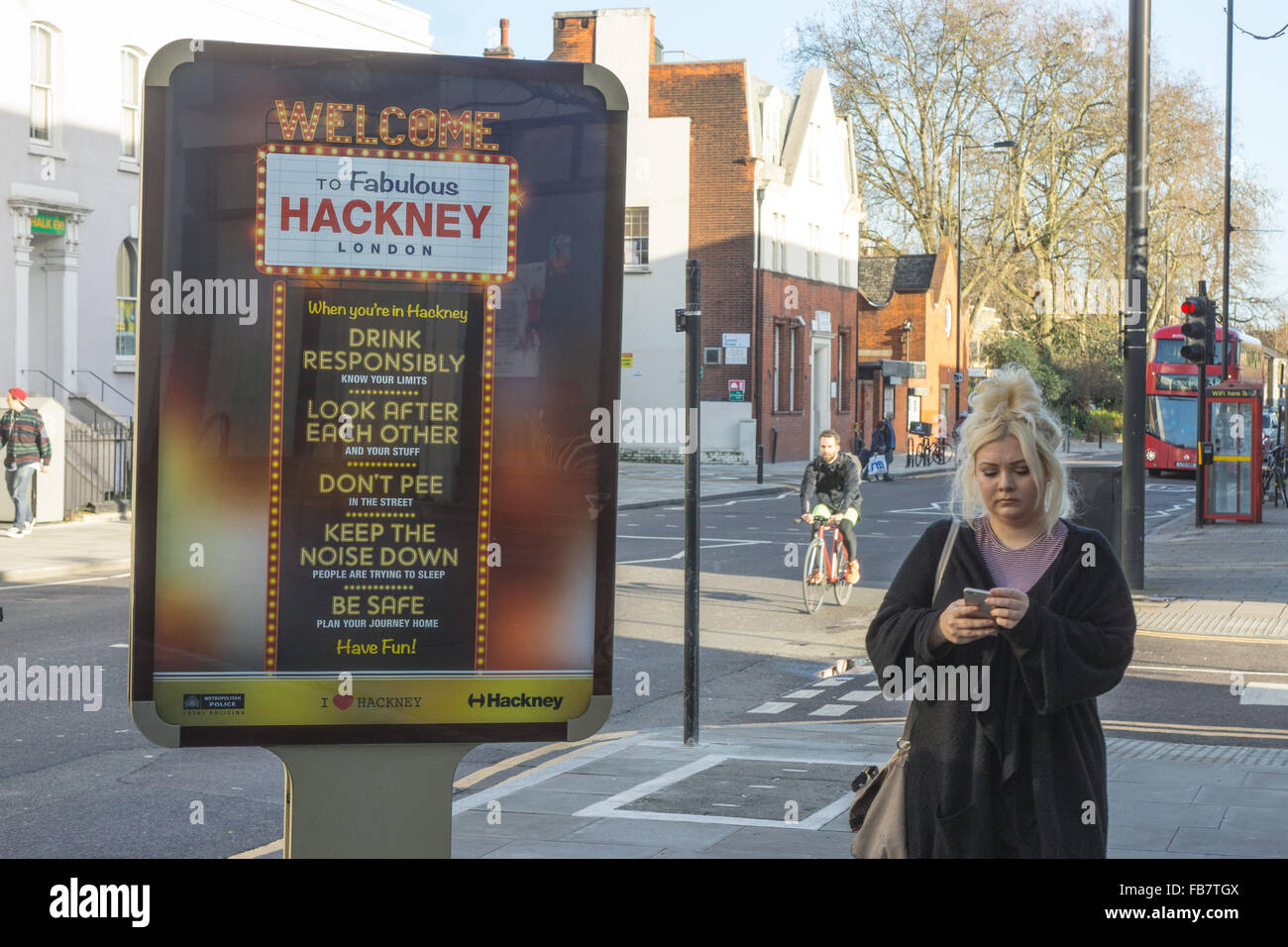 Dalston. Hackney street scene. Urban London Stock Photo - Alamy