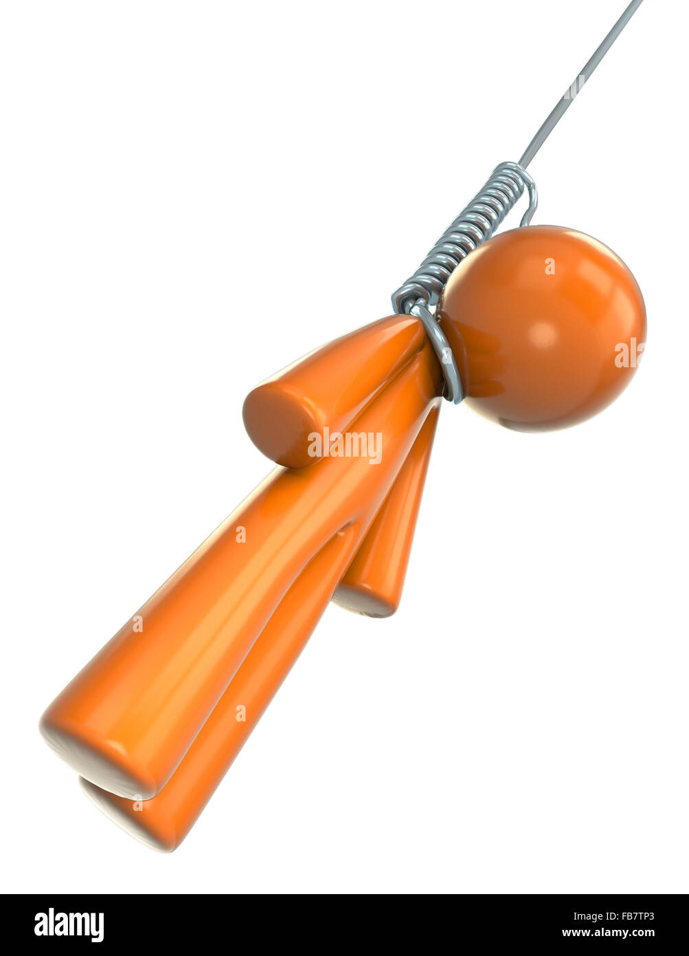 Orange man hanging Stock Photo - Alamy