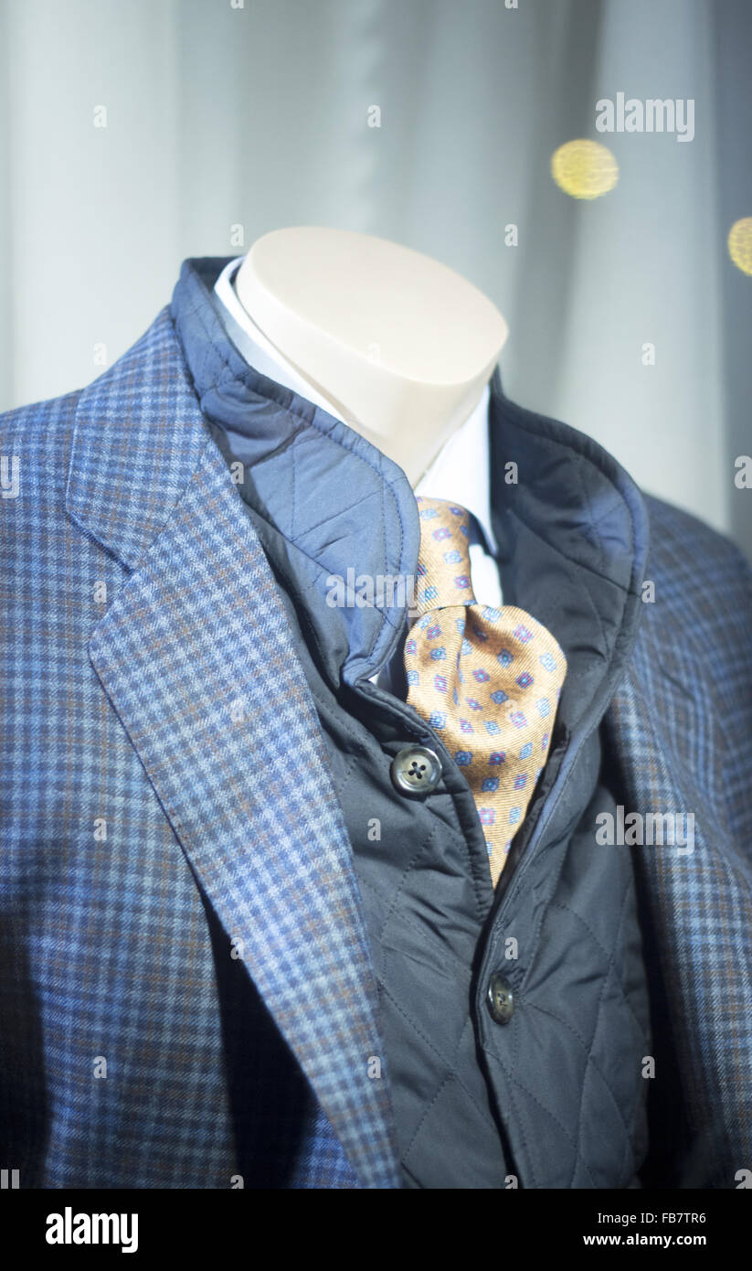 Store clothes dummy in men's suit shop photo Stock Photo - Alamy